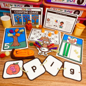 November Morning Bin Task Boxes - Simply Kinder