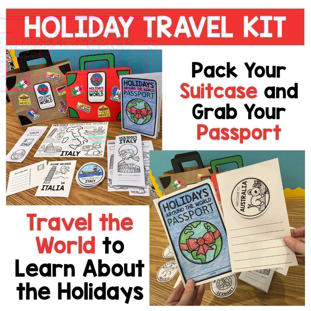 Christmas Around the World Passport, Suitcase, Maps, and Brochures ...