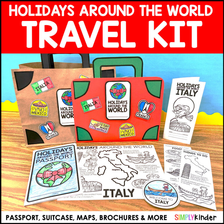 Christmas Around the World Passport, Suitcase, Maps, and Brochures ...