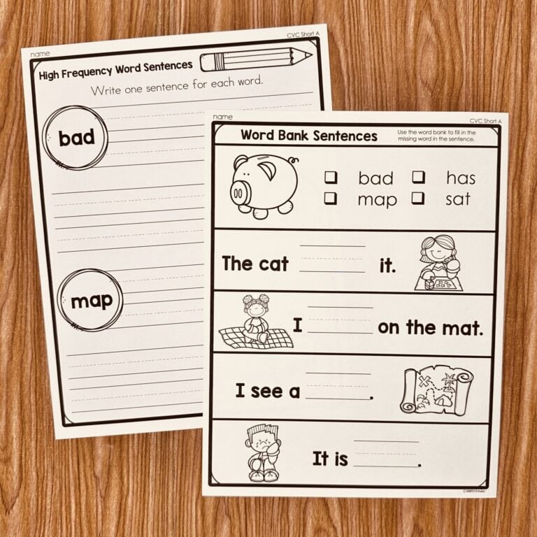 Sight Words By Phonics Skills Activities - Simply Kinder