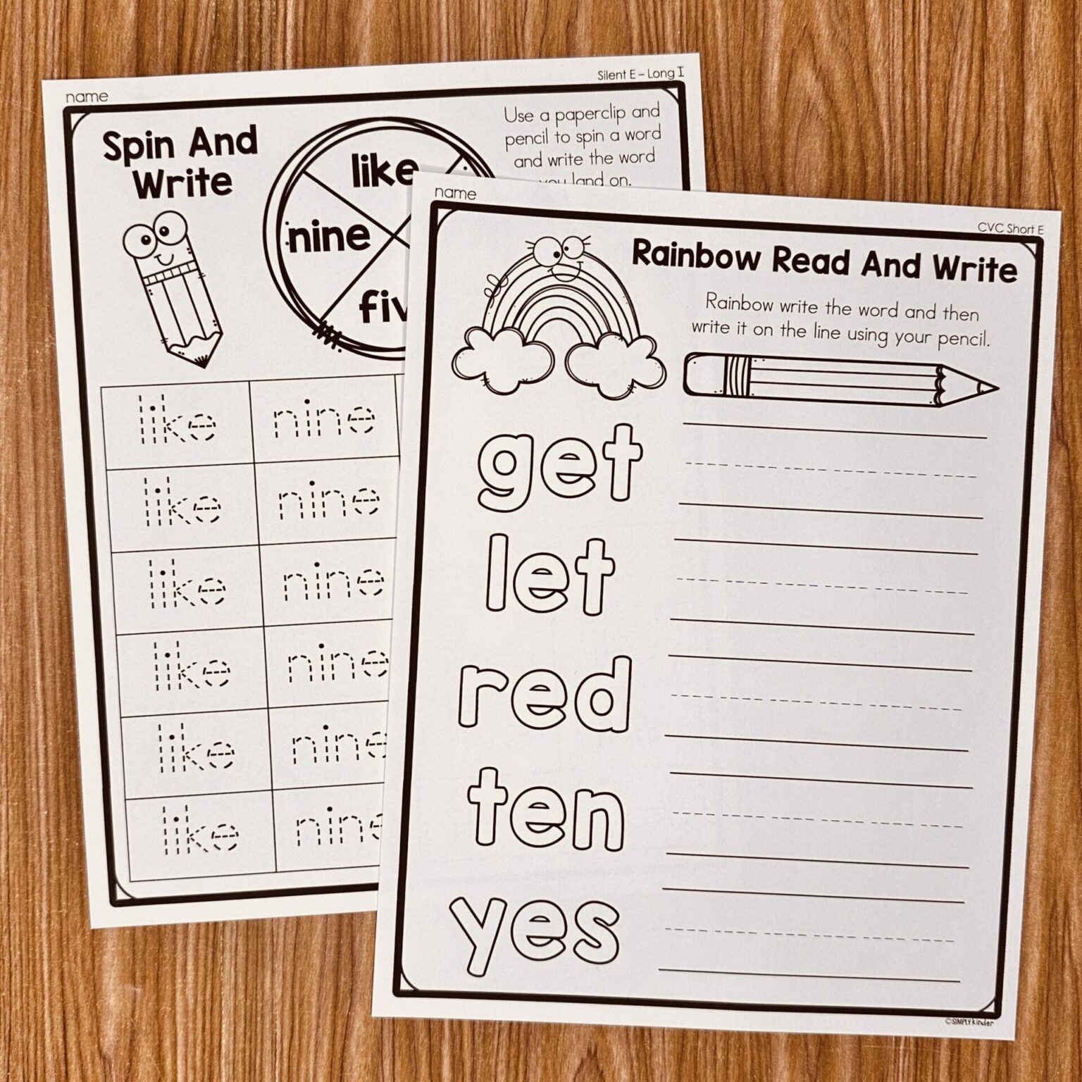 Sight Words By Phonics Skills Activities - Simply Kinder