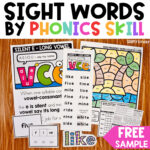 Sight Words By Phonics Skills Activities - Simply Kinder