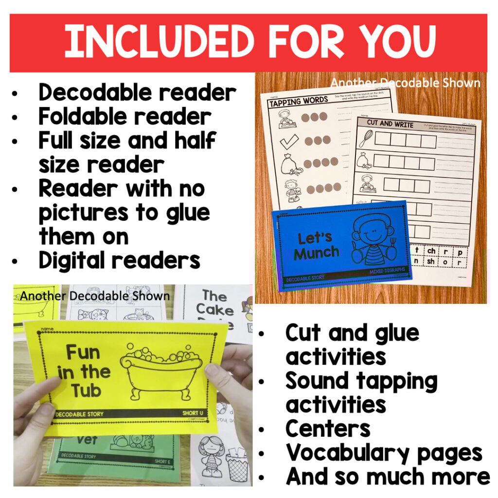 Decodable Reader with Activities, Sloths L Blend Decodable - Simply Kinder