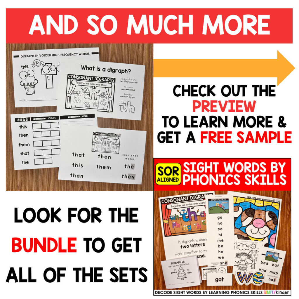 Sight Words by Phonics Skill - Floss Rule High Frequency Words - Simply ...