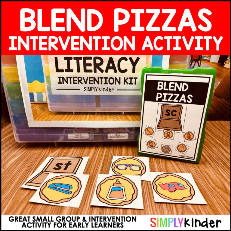 Consonant Blends Pizzas - Literacy Intervention Kit, Small Group ...