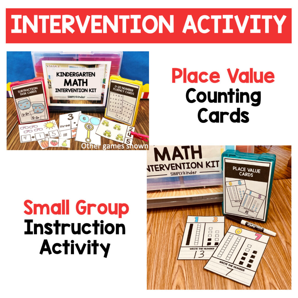 Place Value Blending Cards Math Intervention Activity, Small Group ...