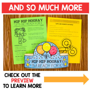 Editable Kindergarten Readiness Packet Summer Activities to Prepare ...