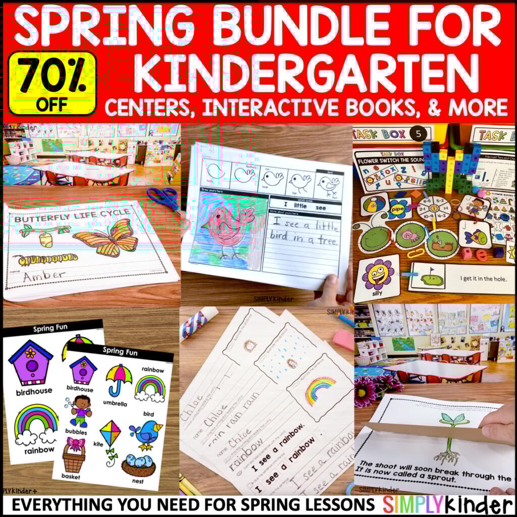 Spring Activities Bundle: Spring Crafts, Directed Drawing, Morning Bins ...