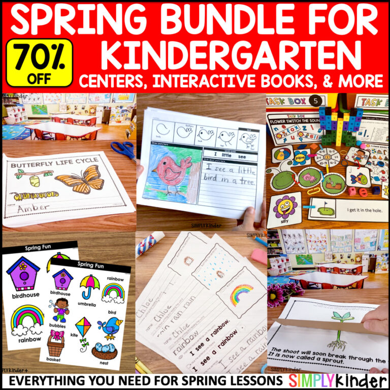 Spring Activities Bundle: Spring Crafts, Directed Drawing, Morning Bins ...