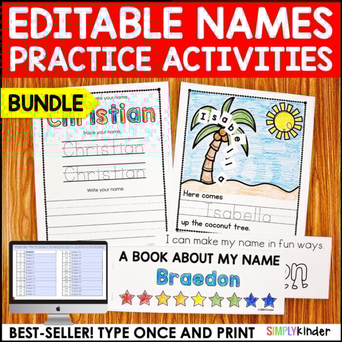 Editable Names Printable Activities & Name Crafts, Name Tracing ...