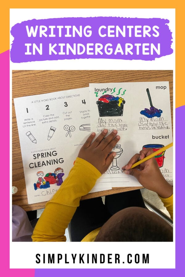 Writing Center Ideas for Kindergarten - Simply Kinder