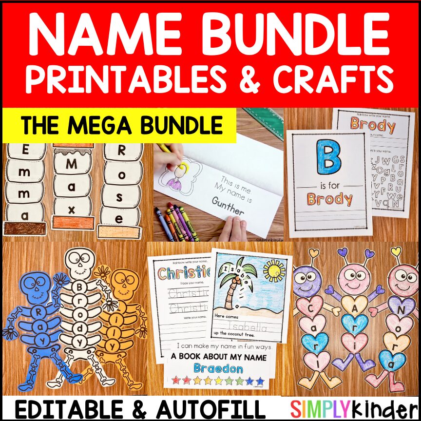 Editable Names Printable Activities & Name Crafts, Name Tracing ...