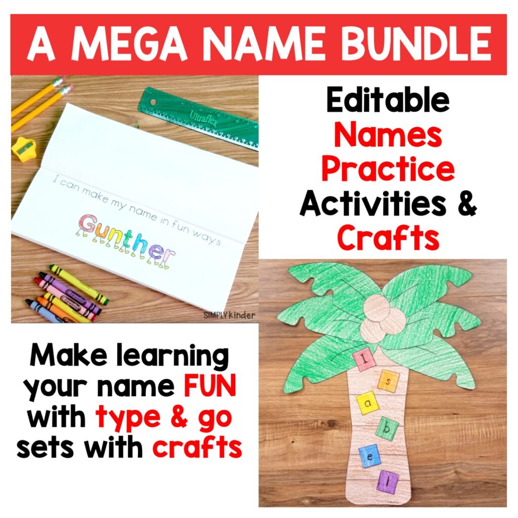 Editable Names Printable Activities & Name Crafts, Name Tracing ...