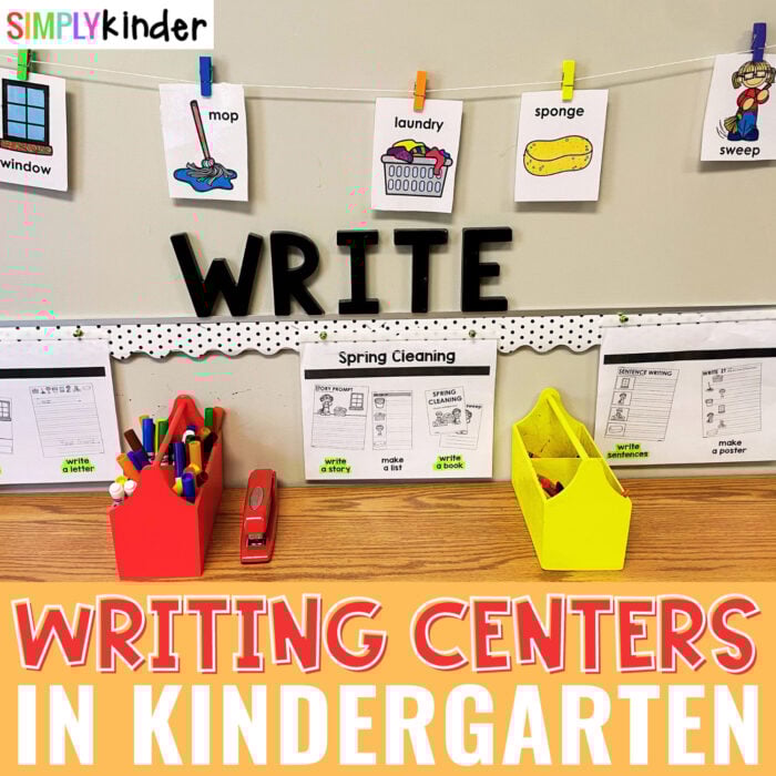 Writing Center Ideas for Kindergarten - Simply Kinder