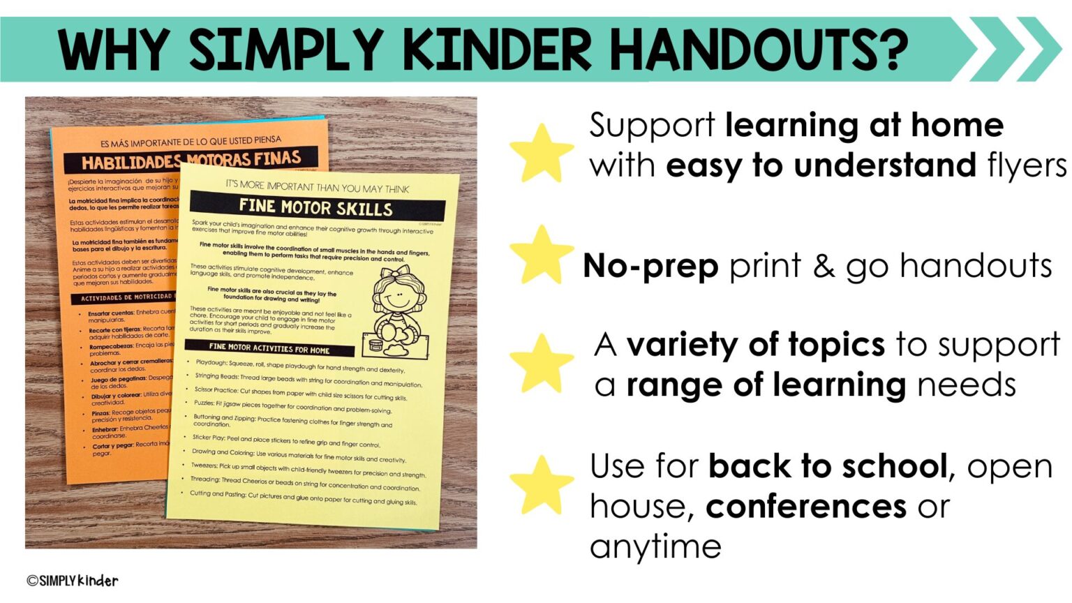 Parent Handouts, Parent Teacher Conferences Flyers: Spanish & English ...