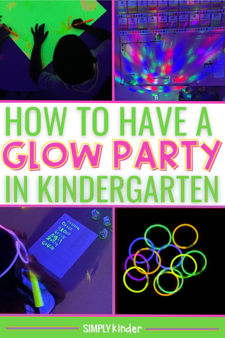 How to Have a Glow Party in Kindergarten - Simply Kinder