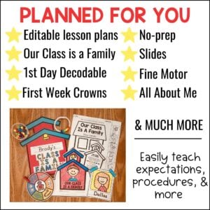 First Week of School Activities for Kindergarten Bundle - Simply Kinder