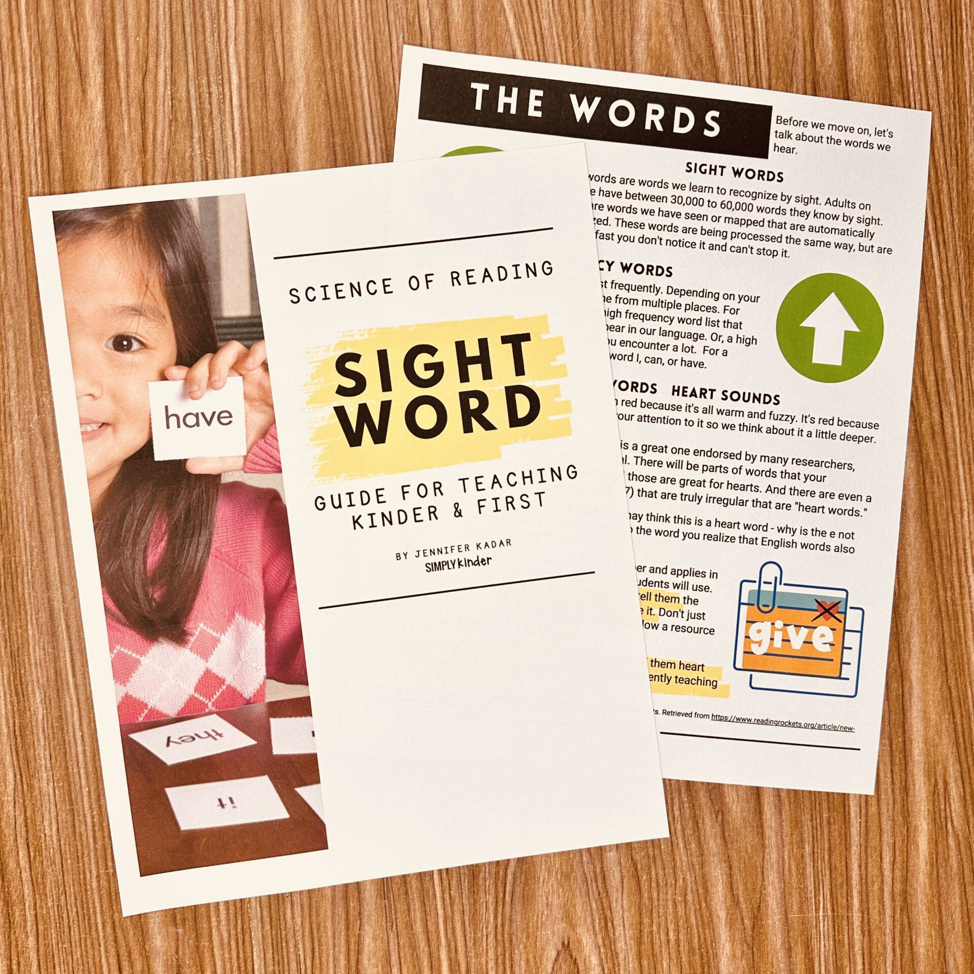 Free Sight Word SoR Guide - Simply Kinder