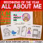 All About Me Book for Beginning of the Year Kinder - Simply Kinder