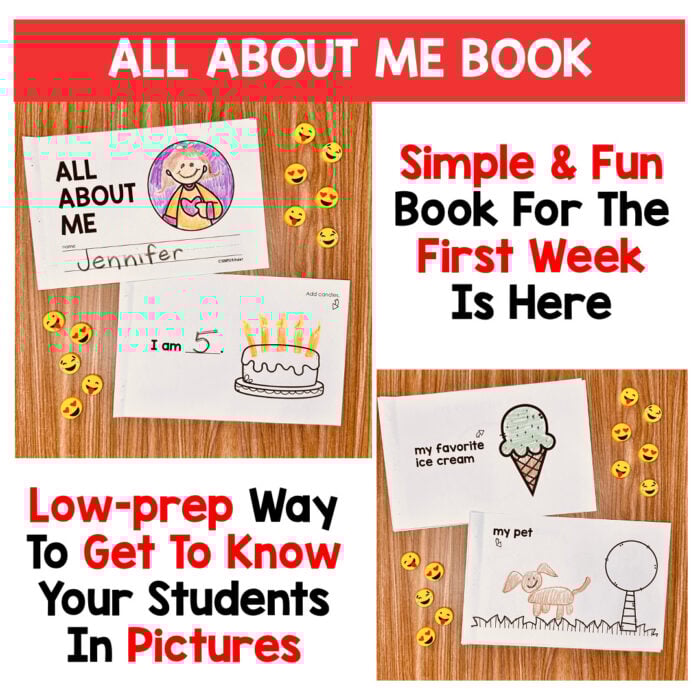 All About Me Book for Beginning of the Year Kinder - Simply Kinder