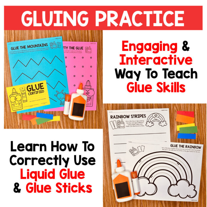 Glue Practice Worksheets & Activities - Simply Kinder