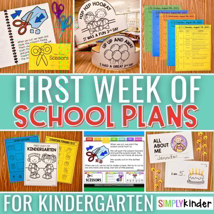 The First Week of School In Kindergarten - Simply Kinder