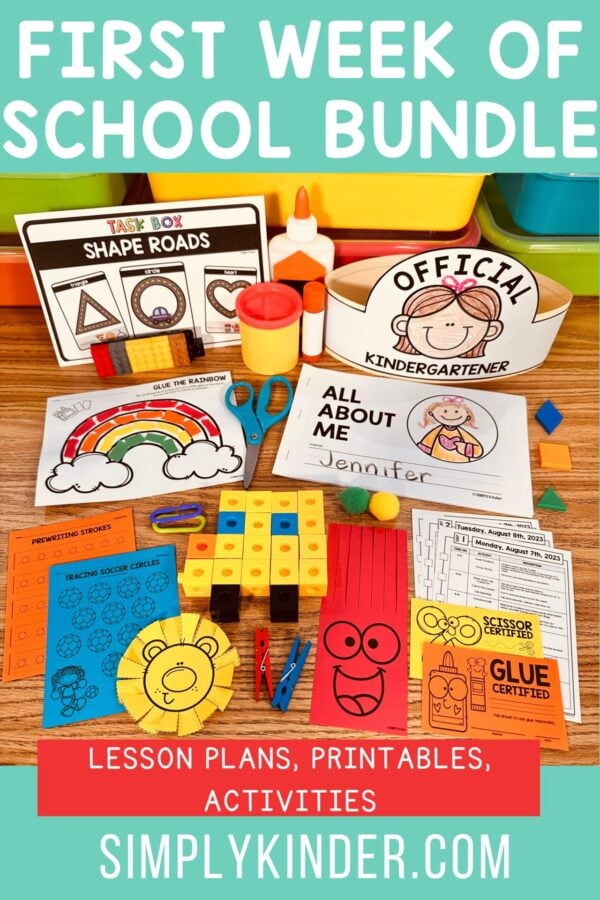 The First Week of School In Kindergarten - Simply Kinder