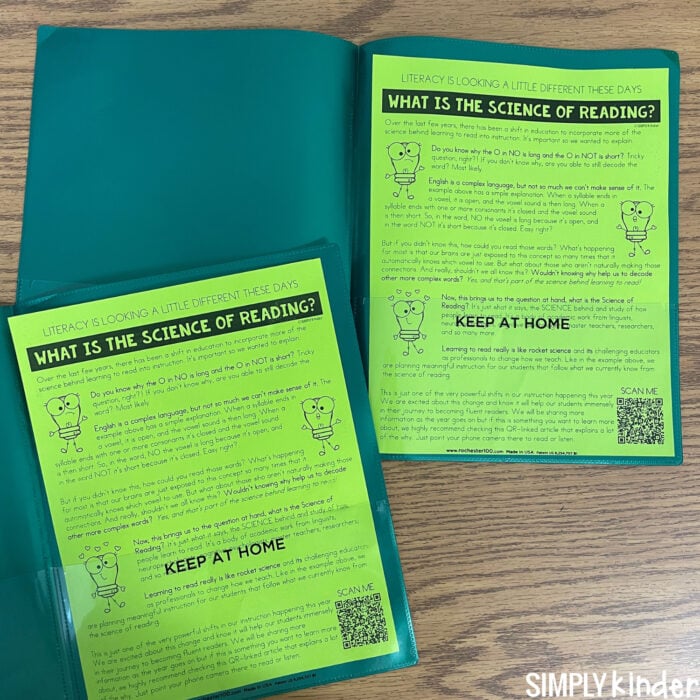 Supporting Science of Reading at Home - Simply Kinder