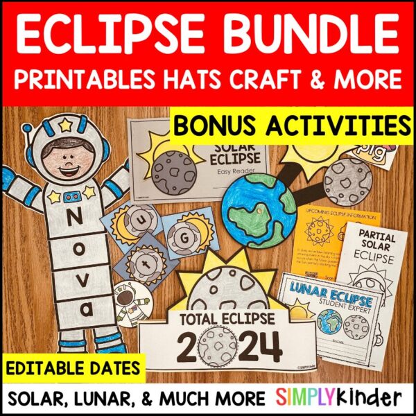 Lunar Eclipse 2025 Activities MEGA BONUS Bundle for Solar Eclipses ...