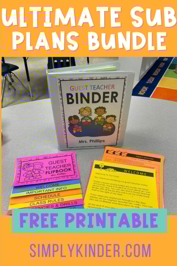 Ultimate Sub Plans Bundle - Simply Kinder