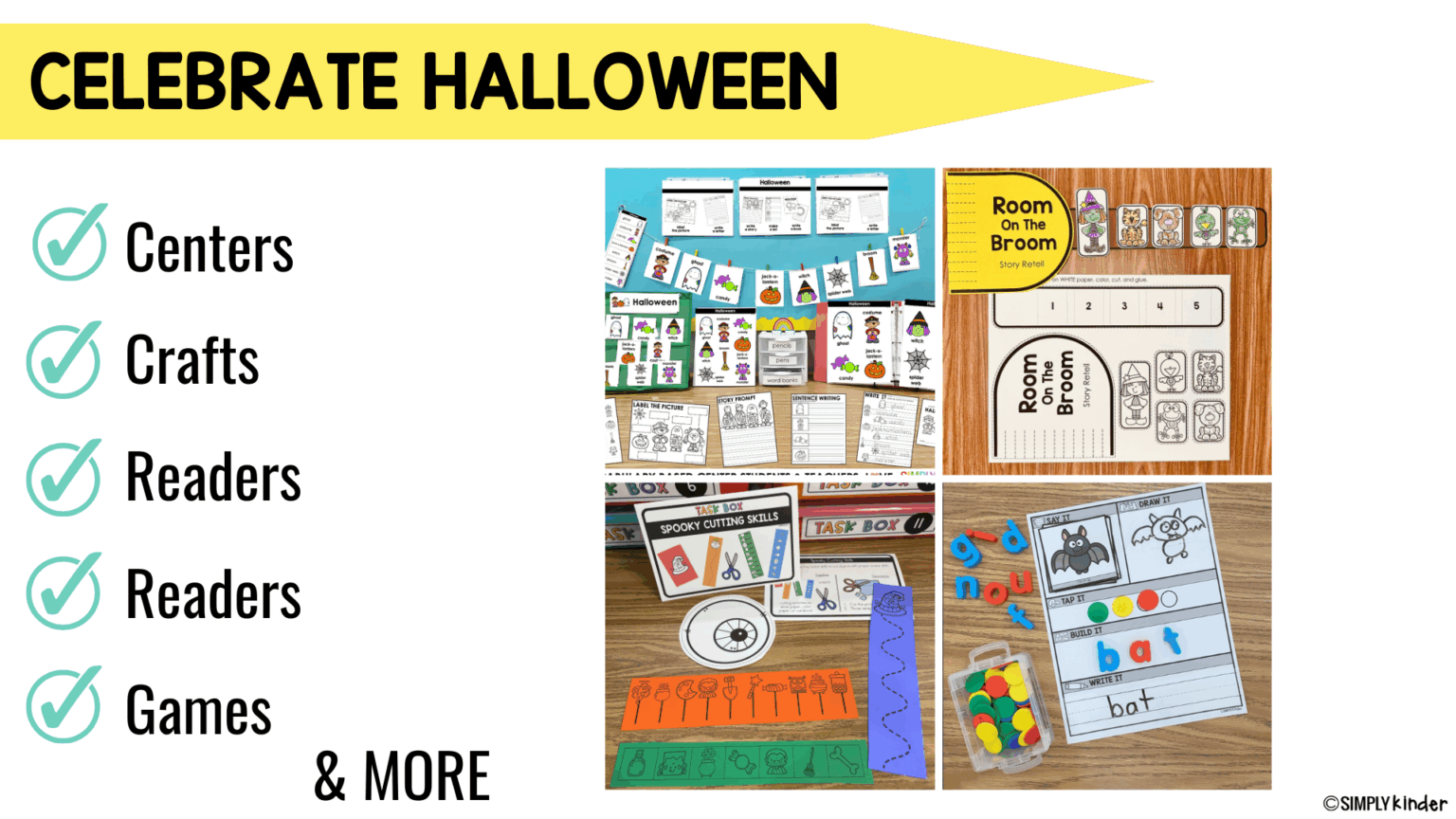 Halloween Activities, Crafts, Room on the Broom, Morning Bins, Writing ...