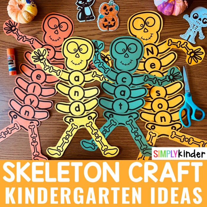 Halloween Skeleton Craft for Kindergarten - Simply Kinder
