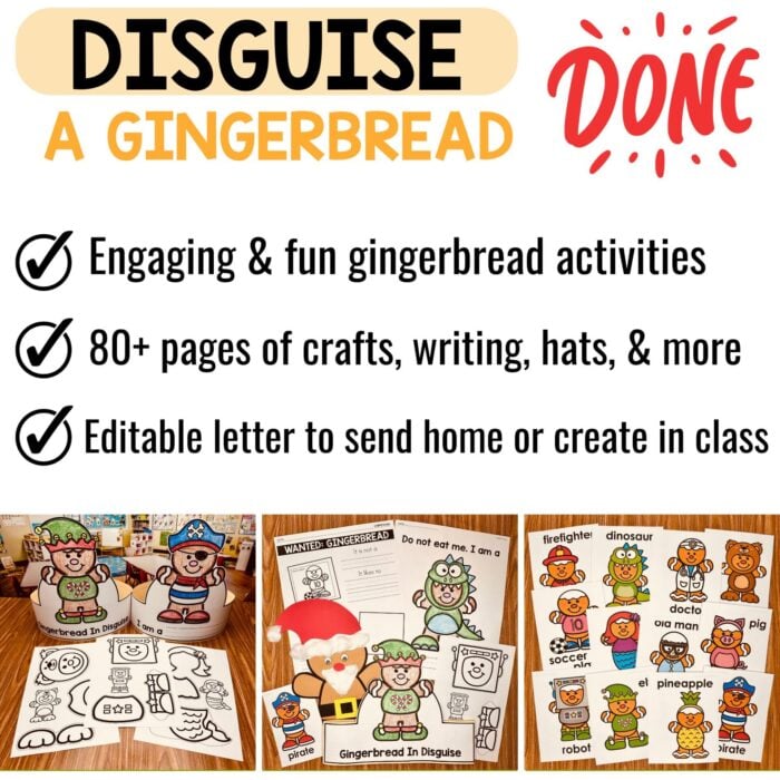 Disguise a Gingerbread Man Writing & Craft, Gingerbread in Disguise ...