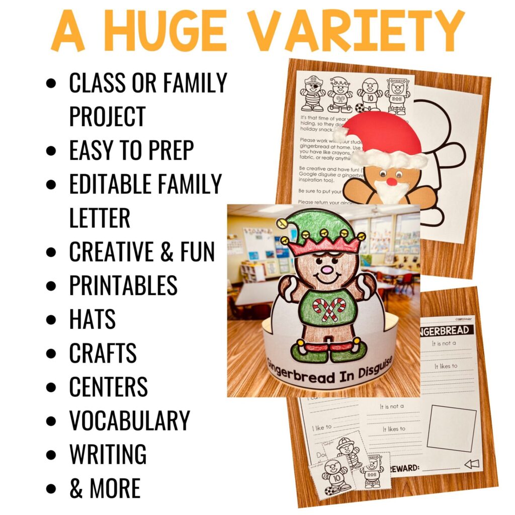 Disguise a Gingerbread Man Writing & Craft, Gingerbread in Disguise ...