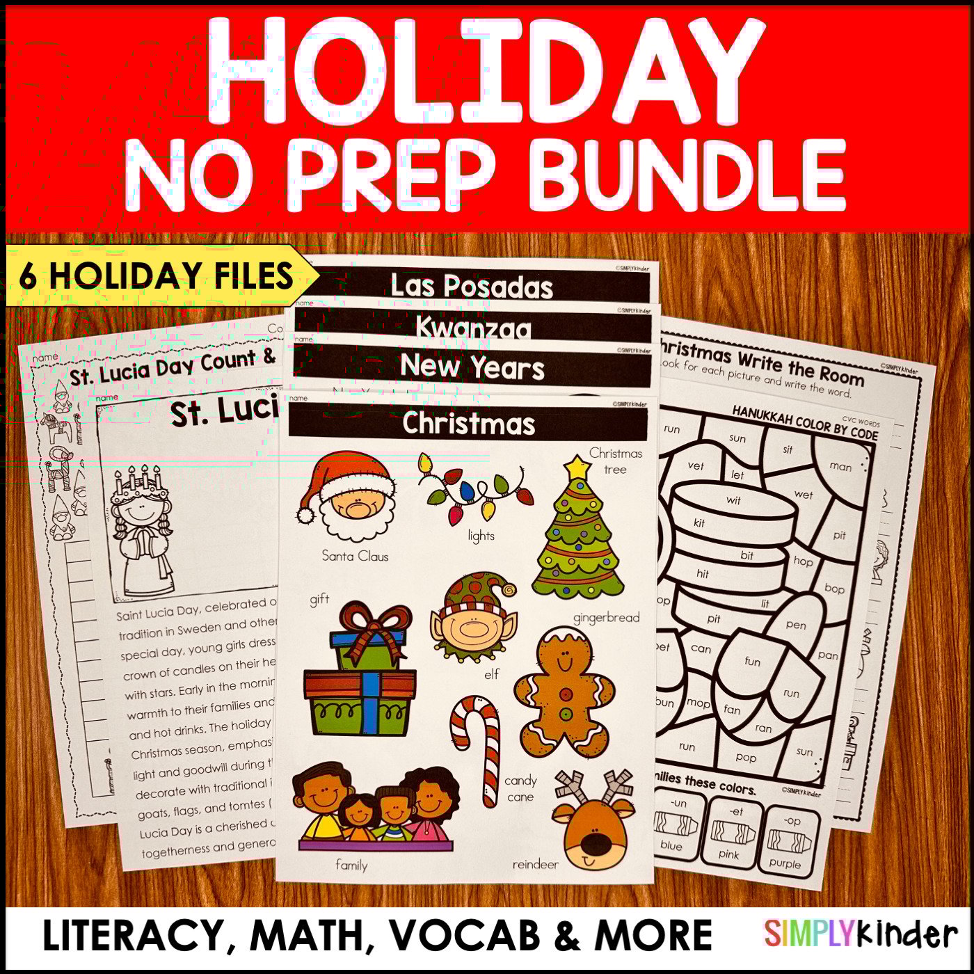 Christmas & Holidays Around the World No-Prep Printables for ...