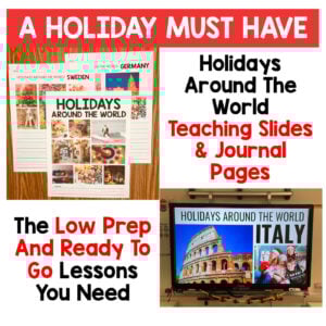 Christmas & Holidays Around the World Slides & Journal Pages - Simply ...