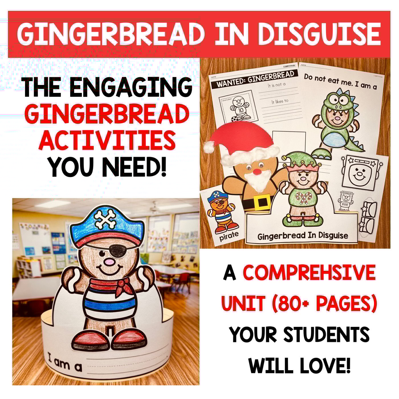 Disguise a Gingerbread Man Writing & Craft, Gingerbread in Disguise ...