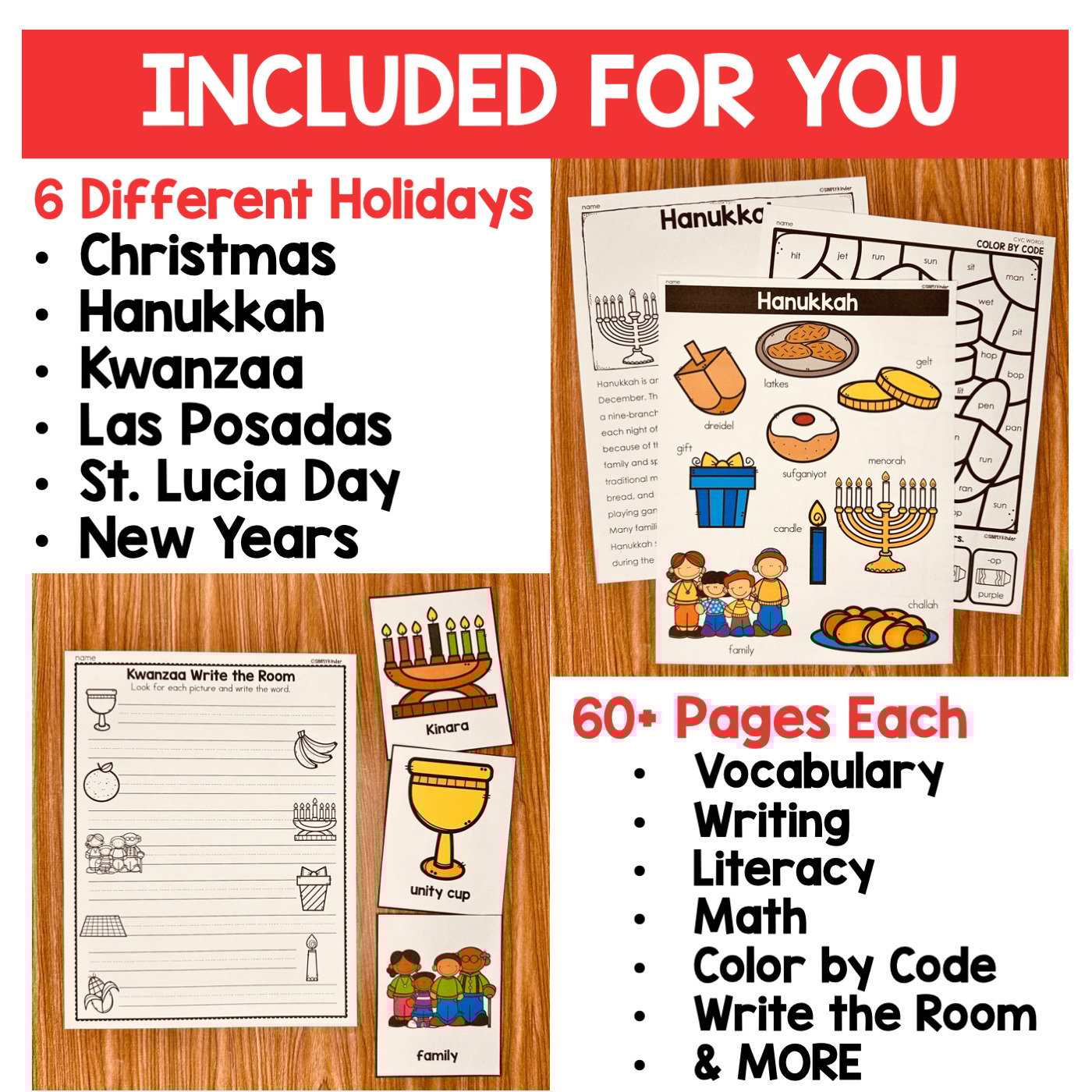 Christmas & Holidays Around the World No-Prep Printables for ...