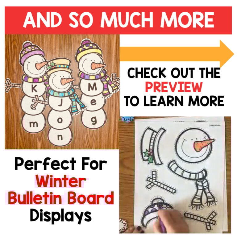 Snowman Editable Name Activity & Craft for Winter Bulletin Boards ...