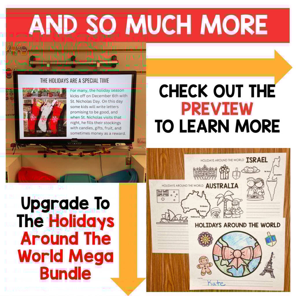 Christmas & Holidays Around the World Slides & Journal Pages - Simply ...