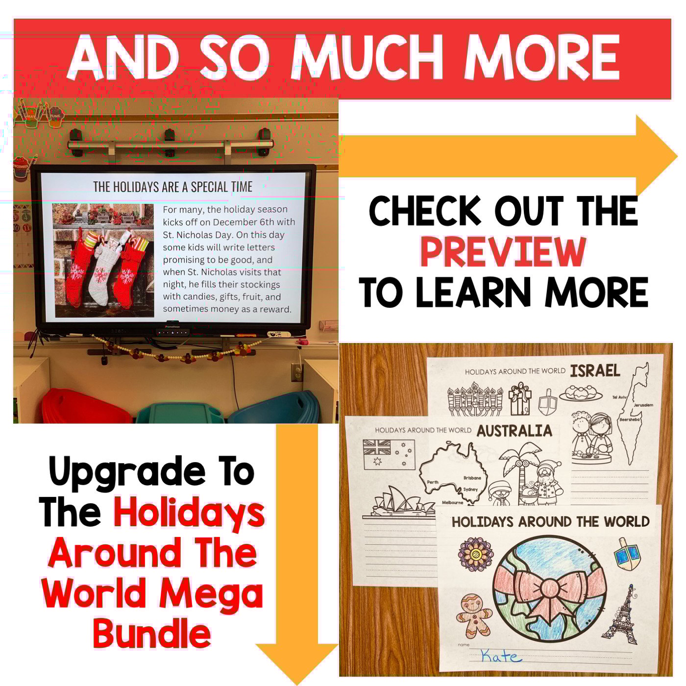 Christmas & Holidays Around the World Slides & Journal Pages - Simply ...