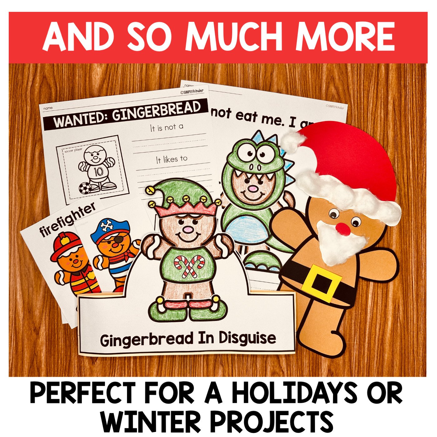 Disguise a Gingerbread Man Writing & Craft, Gingerbread in Disguise ...