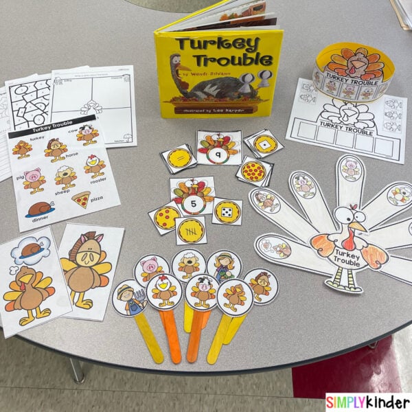 Turkey Trouble Book Activities - Simply Kinder