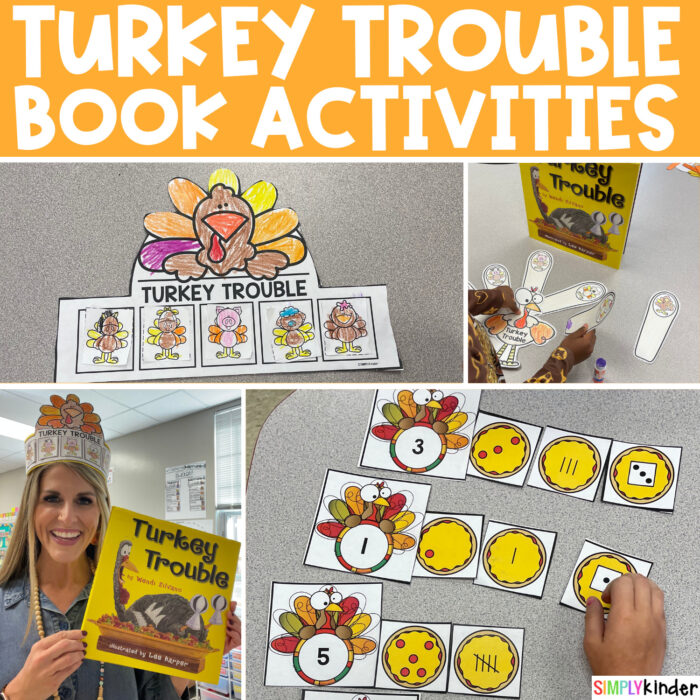Turkey Trouble Book Activities - Simply Kinder