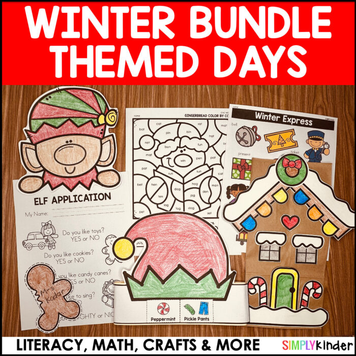 Christmas Theme Day Bundle, Gingerbread Day, Elf Day, Winter Train ...