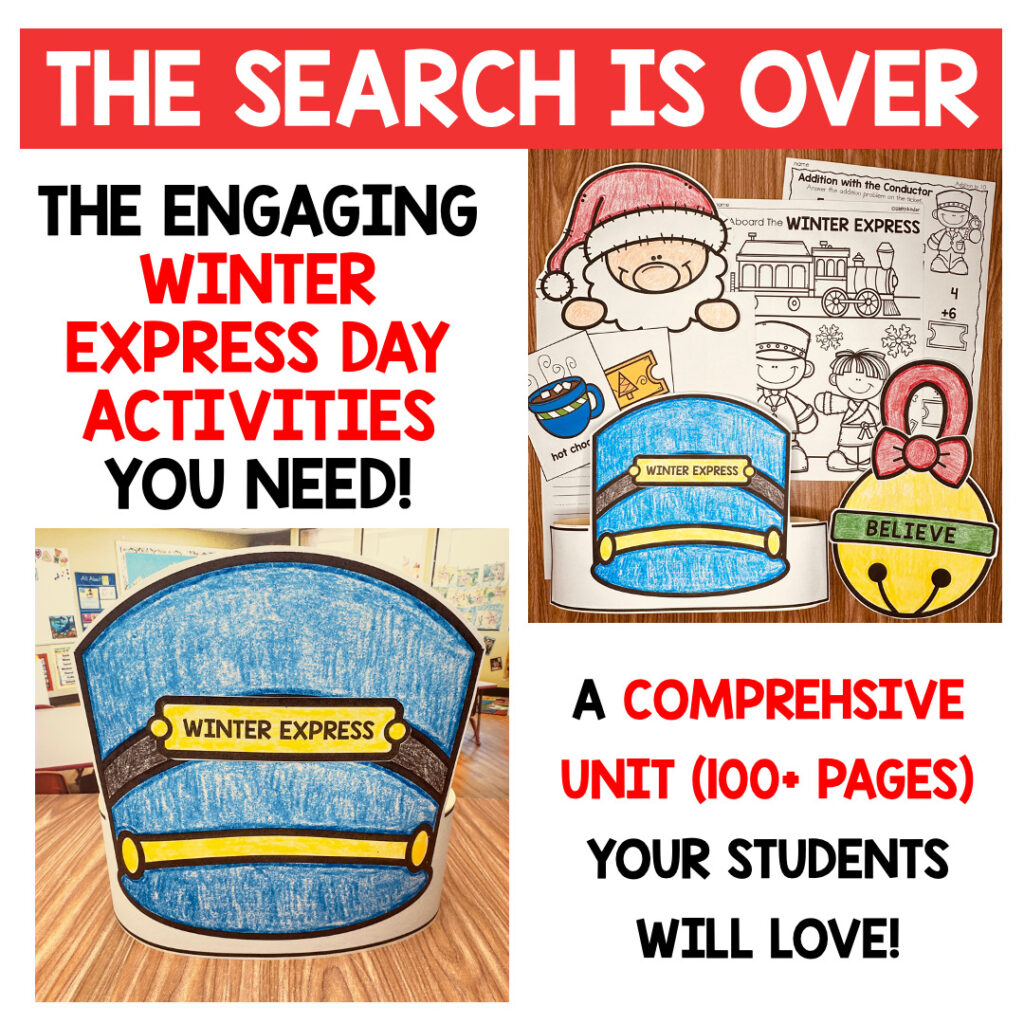Winter Train Express Activities, Crafts, House, Literacy, Math, Writing ...