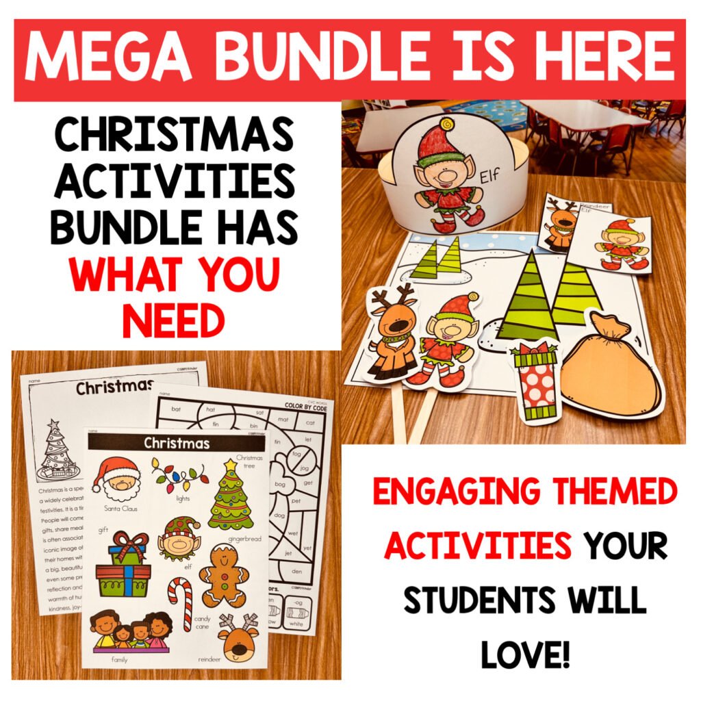 *65% OFF* Christmas Activities Bundle Kindergarten, Crafts, Centers ...