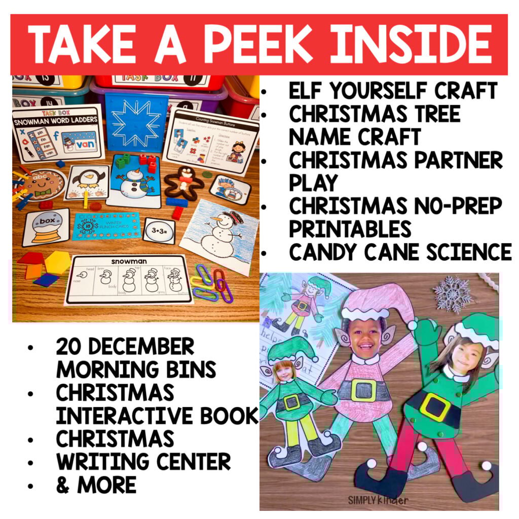 *65% OFF* Christmas Activities Bundle Kindergarten, Crafts, Centers ...