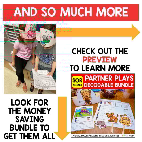 CVC Decodable Christmas Readers Theater for Kindergarten, Holiday ...