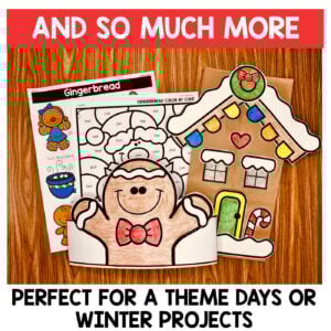 Gingerbread Man Day Activities, Crafts, House, Literacy, Math, Writing ...